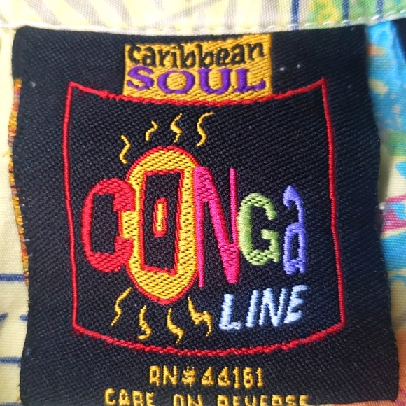 Caribbean Soul | Shirts | Caribbean Soul Conga Line Button Up Shirt ...